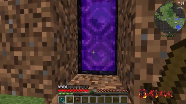 我的世界,挑战不同传送门空间,菜鸟VS高手?!