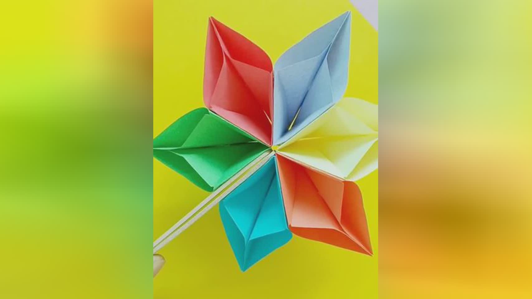 用纸就可以做简单的折纸小玩具,一起来试试吧!亲子手工