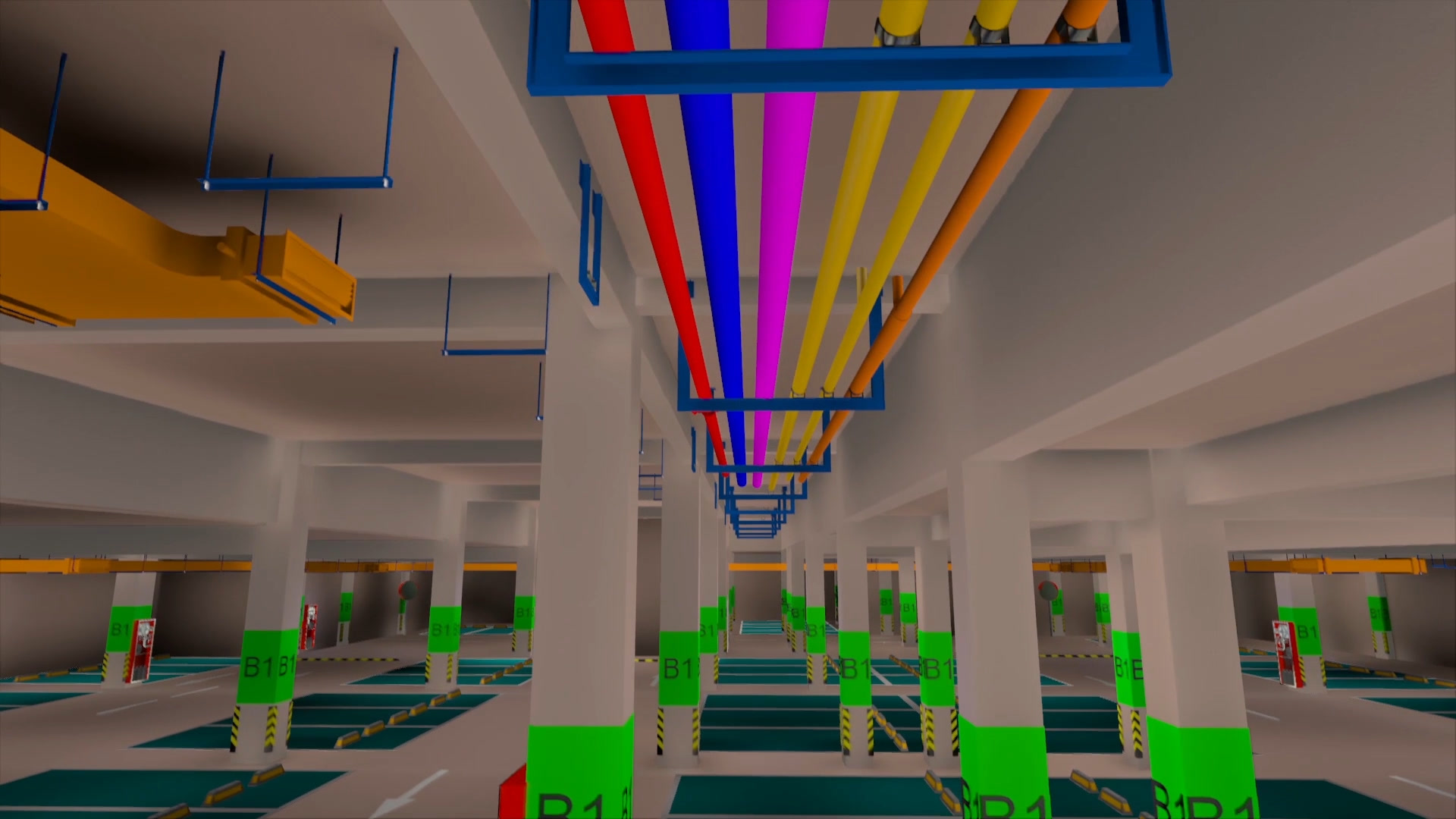 【FUZOR】【BIM】【AE】加上了一点小特效后的施工动画