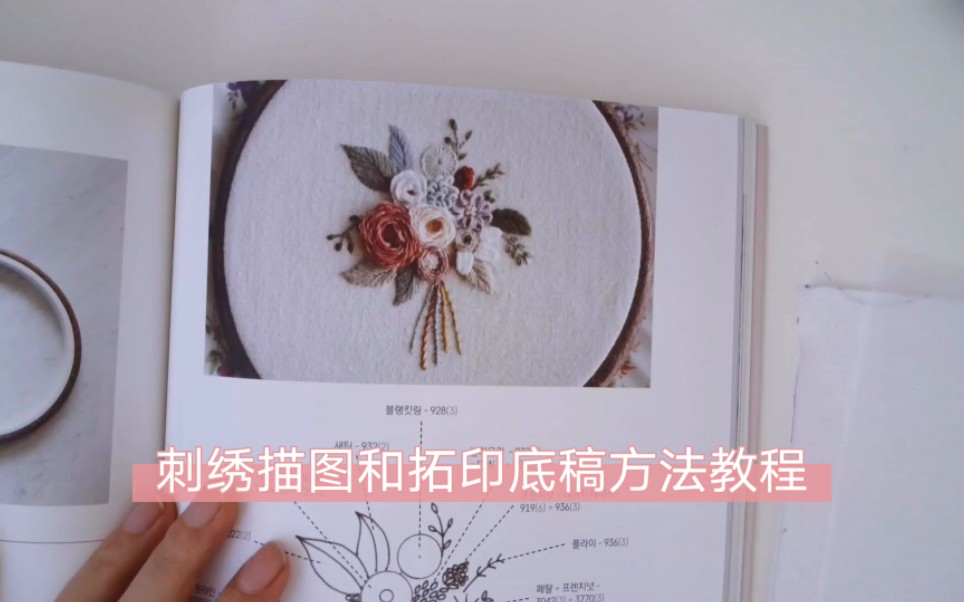 刺绣怎么描图和拓印底稿?