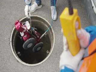 管道检测机器人怎么下井?正确的姿势示范来了