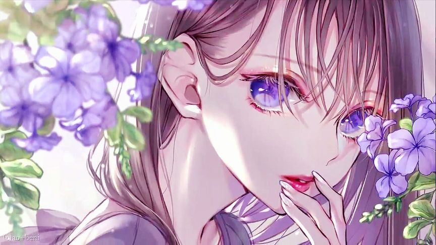 日本插画师用软件(SAI)绘制一个唯美的人物插画!造型十分养眼