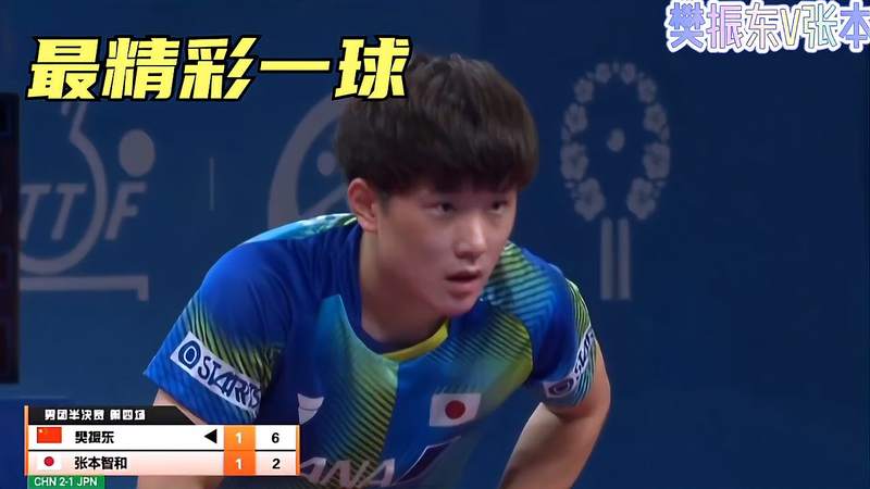 樊振东和张本智和打的最精彩的一个球,张本累的虚脱倒地