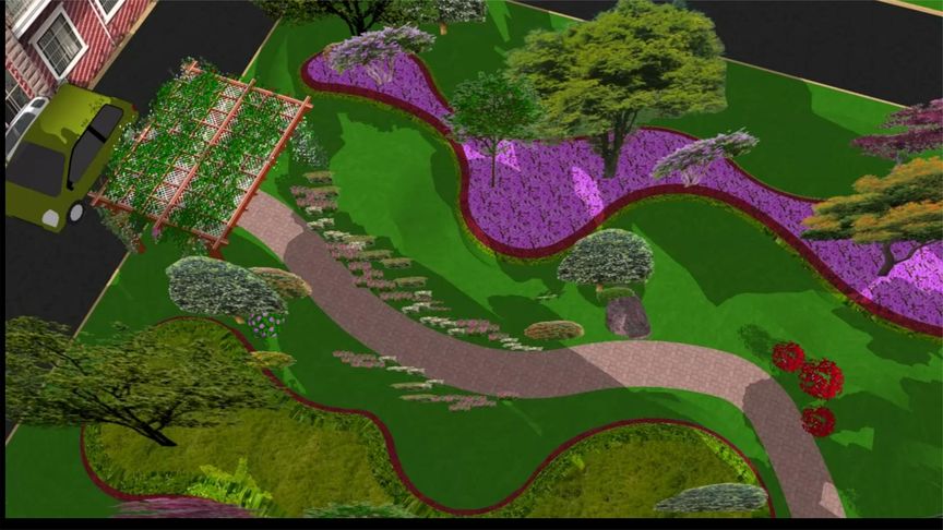 su景观小院动画效果