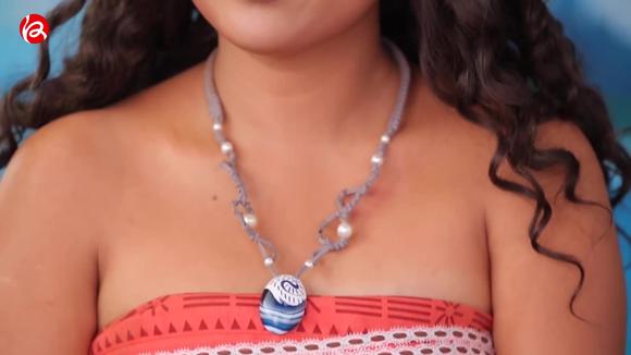 美国美妆博主cos迪士尼动画最励志女主莫阿娜