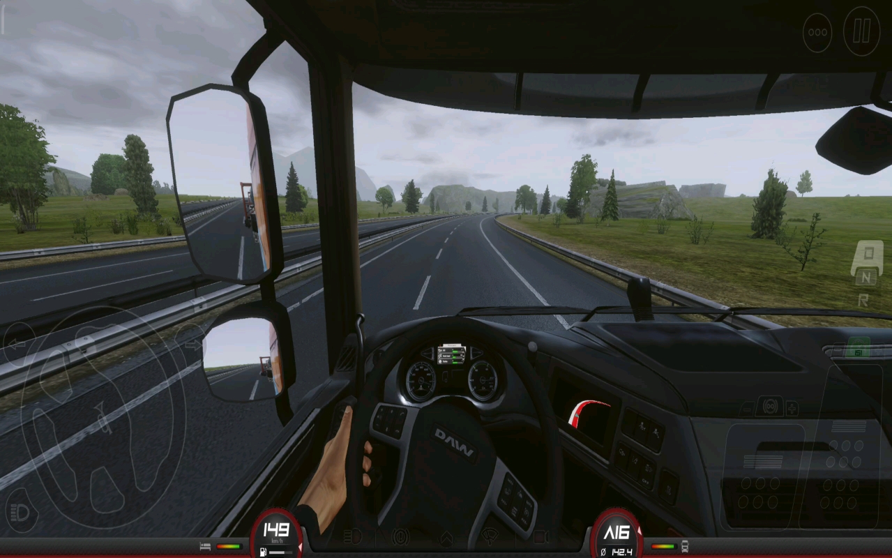 【欧洲卡车模拟3】今天开着达夫卡车拉风力叶片从斯图加特到苏黎世