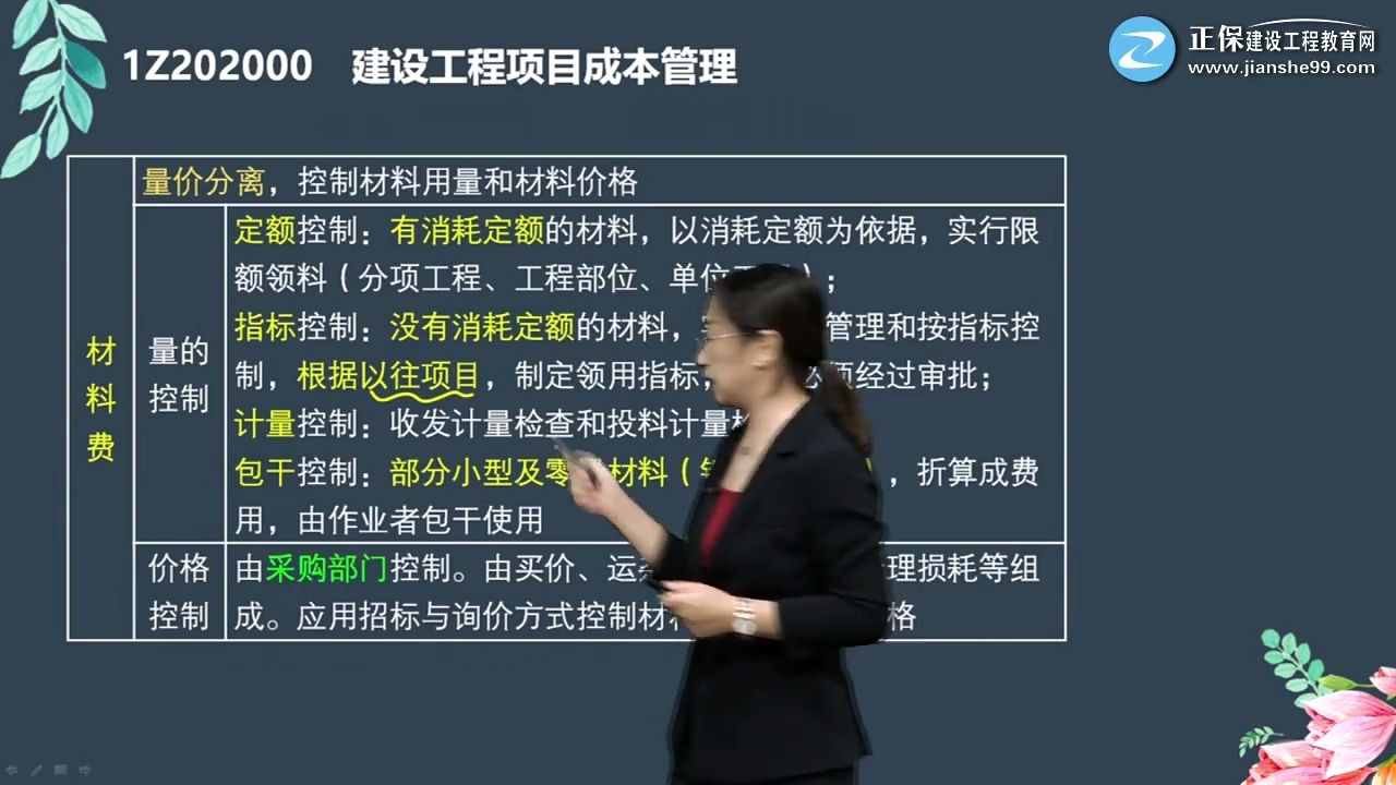1Z202000第02讲 建设工程项目成本管理(二)