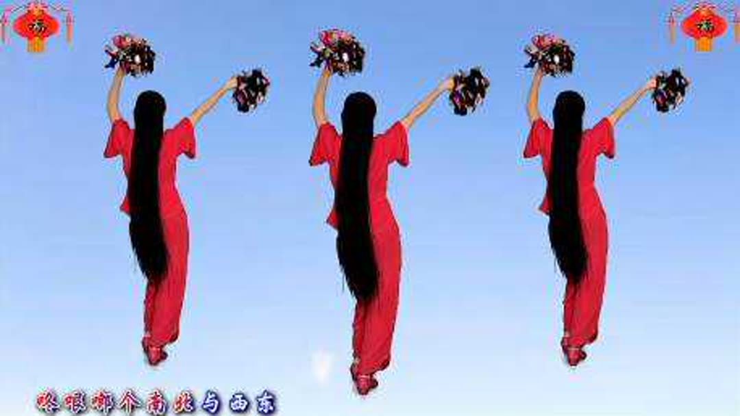 喜庆2021欢快广场舞《开门红》红门开好运来,祝你万事大吉行好运