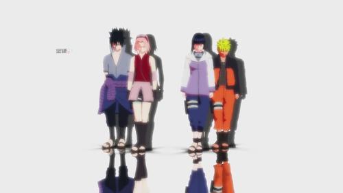 火影忍者MMD:鸣雏、佐樱两对CP的《Drop It》