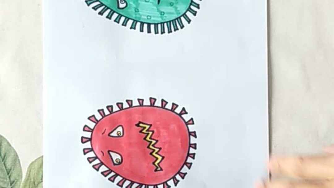 dfth.小雨.lily~细菌的简单画法