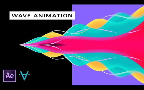 【AE教程|油管搬运|MG动画】创建平滑美丽的波浪动画