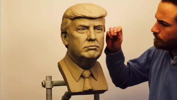 雕塑制作过程分享 #艺术 #雕塑 #手艺人 #泥塑 #致敬