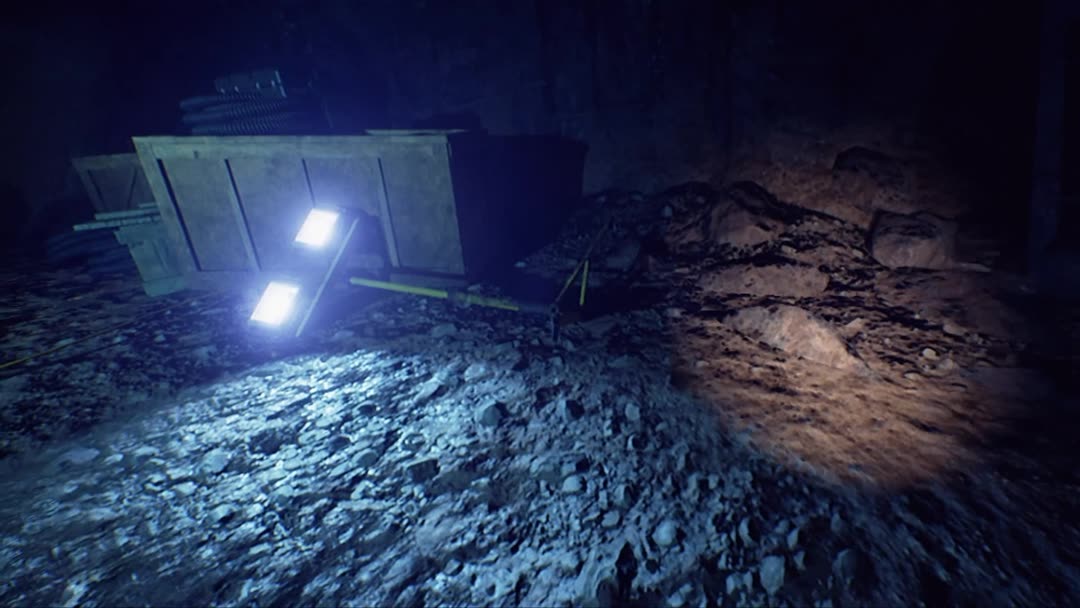 VR安全培训,模拟矿区塌方事故