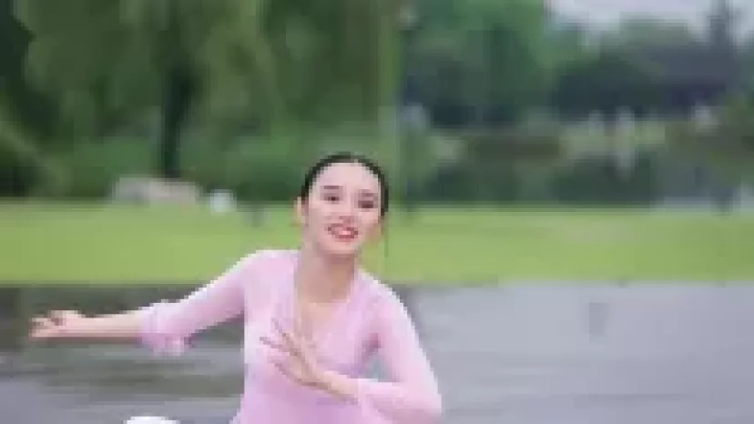 超唯美!古风舞韵瑜伽《风筝误》