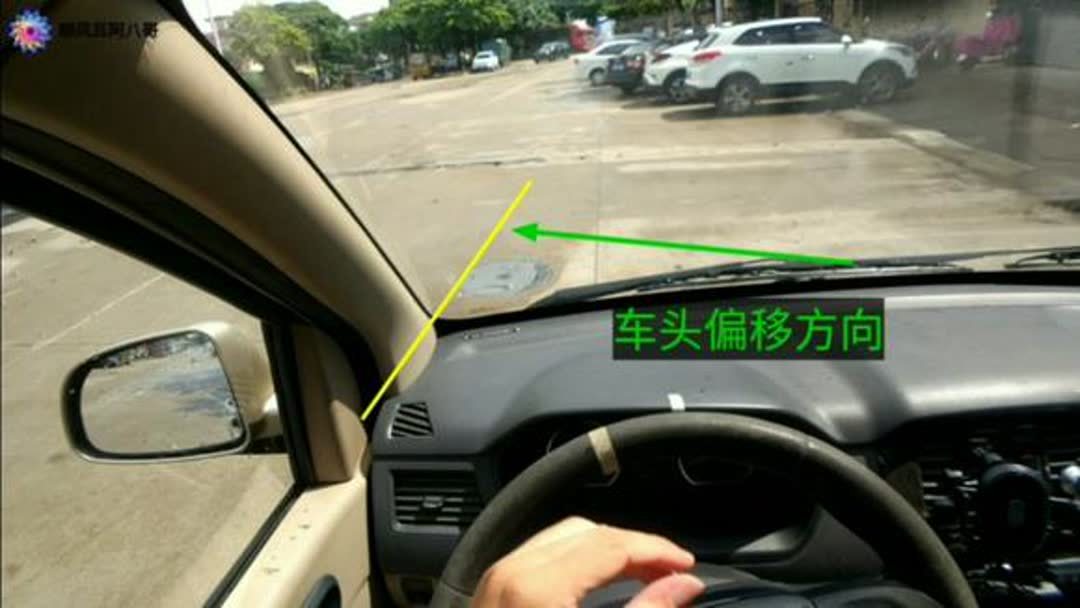 利用左前角和方向盘中心点定位法,躲避转弯前方的井盖或障碍物