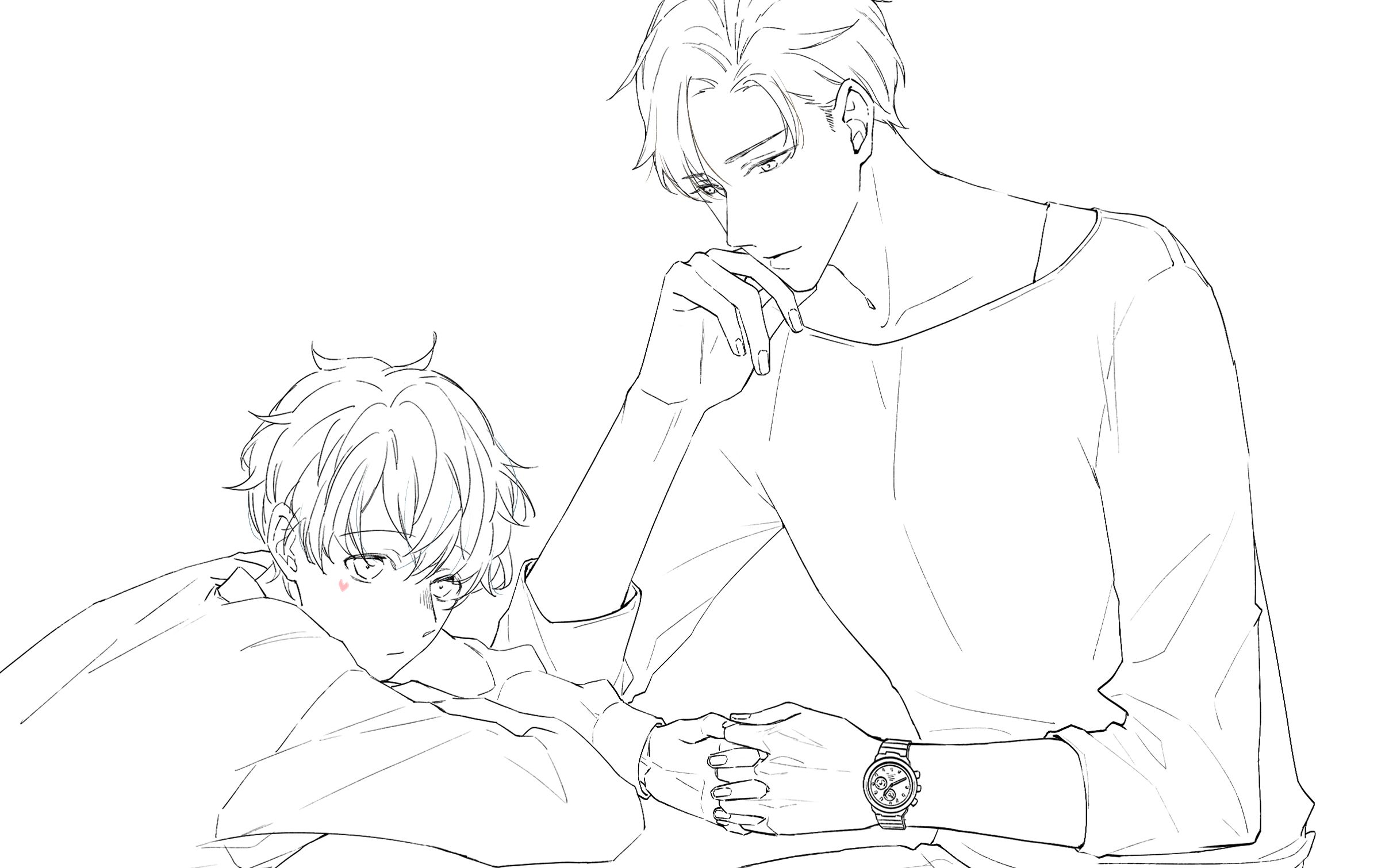 【板绘】【sai】插图线稿