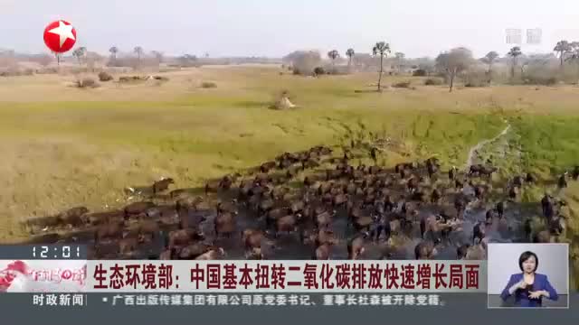 生态环境部:中国基本扭转二氧化碳排放快速增长局面