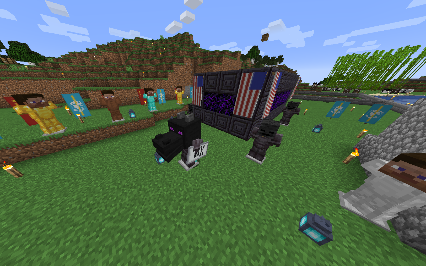 ...文明留下的遗产?和小叮当们在服务器里寻找下界的堡垒遗迹然后暴毙