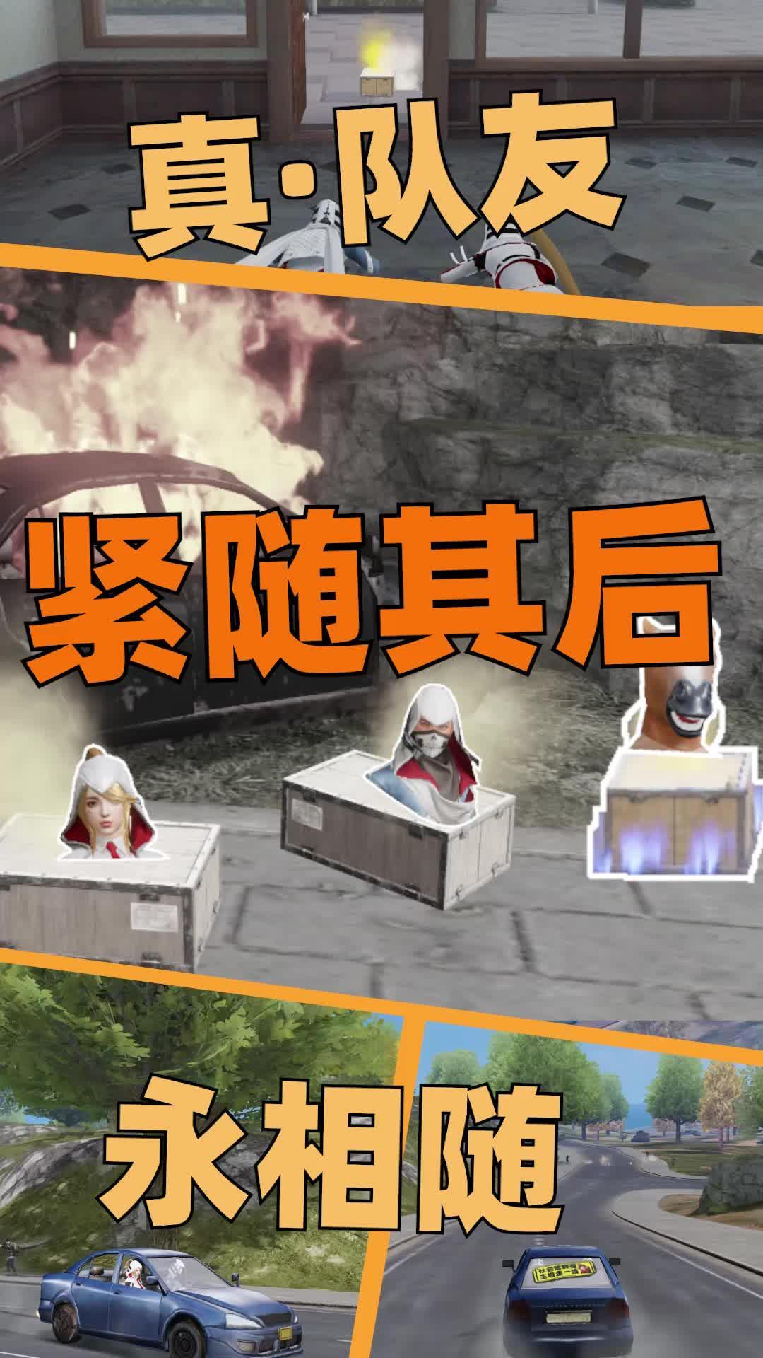 马哥勇敢飞,队友永相随#荒野行动战火不熄 #荒野行动s19海滩狂欢 #...