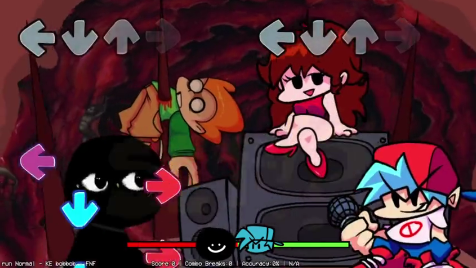 【B站衫斯】FNFBob模组,曲目:RUN,UP纯属乱按