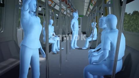 新冠状病毒感染 如何传播3d动画-凌晨两点视频素材网