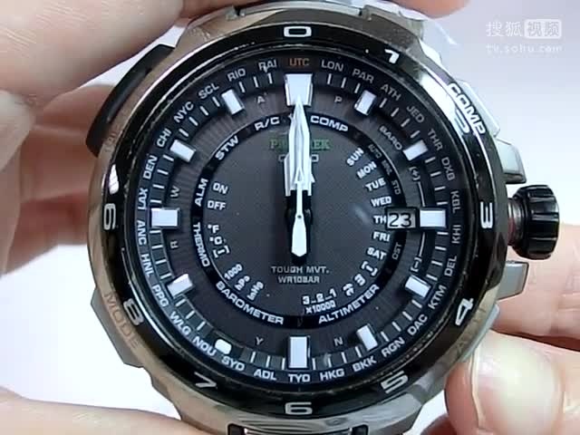CASIO手表PRX-7001(5242)基准位置的调整