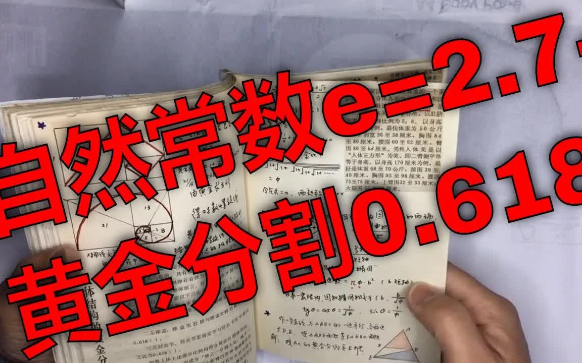 自然常数e,黄金分割及数学之美---爸爸数学丛书02