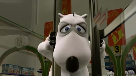 倒霉熊,走不出去的旋转门,倒霉熊被整到抓狂