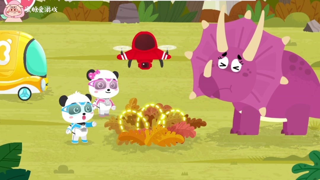 宝宝巴士 三角龙妈妈怎么哭了?奇妙救援队游戏