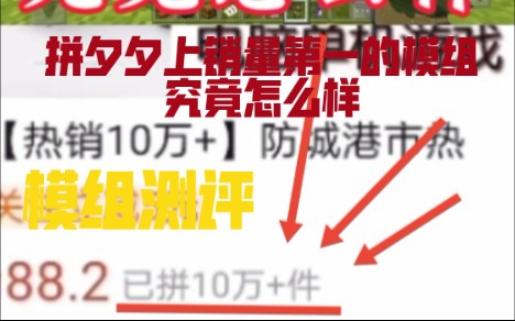【我的世界】《模组测评》拼夕夕上销量第一的模组究竟如何?