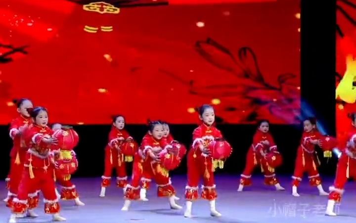 《吉祥中国年》幼儿园新年元旦舞蹈,活泼欢快喜庆新春开场舞,瑞雪兆...