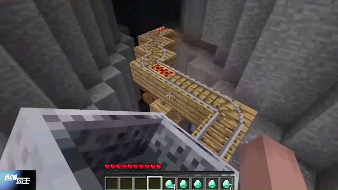 我的世界:深井下的矿石开采