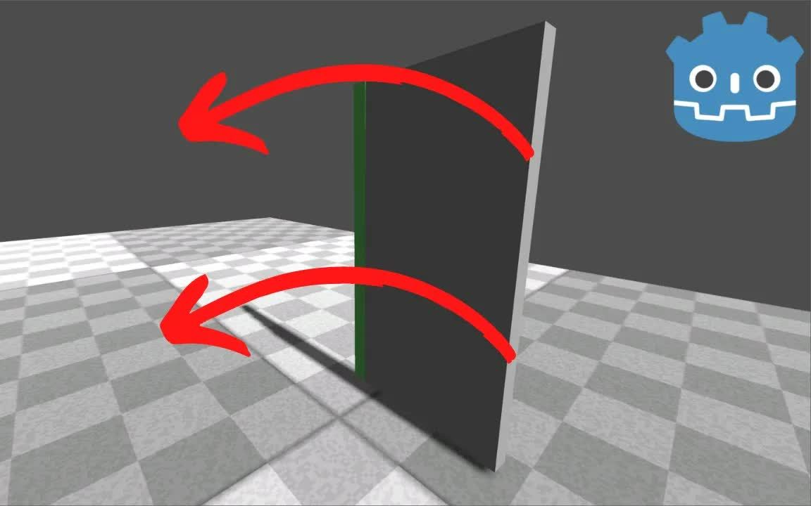 Godot 4 中文教程:11分钟制作可与其它物体物理交互的3D物理铰链门