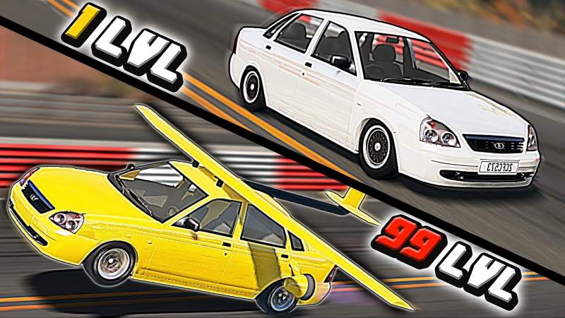 BeamNG:酸爽的竞技比赛画面,菜鸟车手vs高手,车祸模拟器