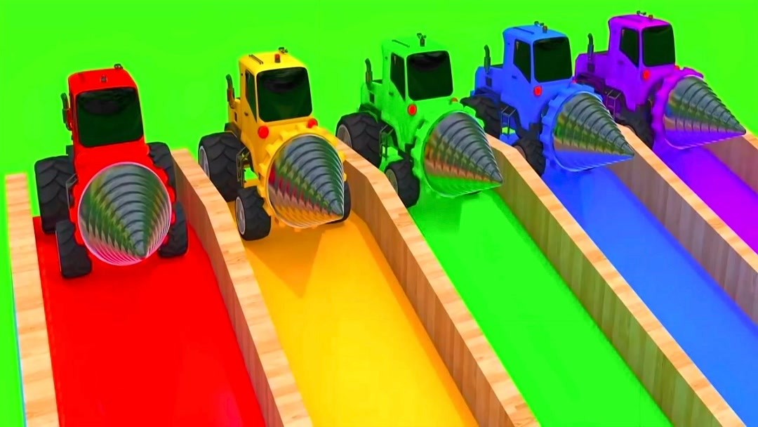 少儿卡通动画 组装一台破碎机