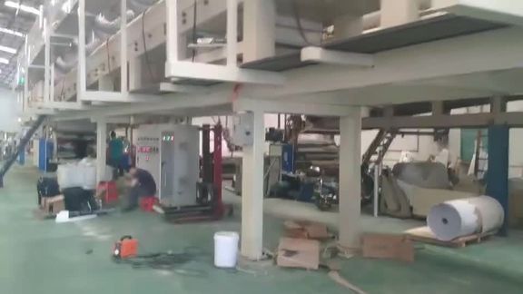 大型涂布机(四放双收),双10寸屏+PLC+变频器