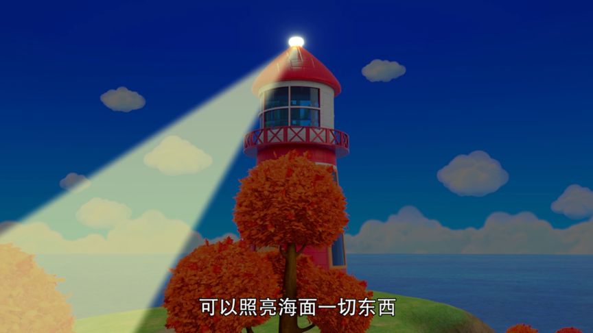 百变校巴:灯塔是重要的海上建筑,考考大家,它是如何引导船只的