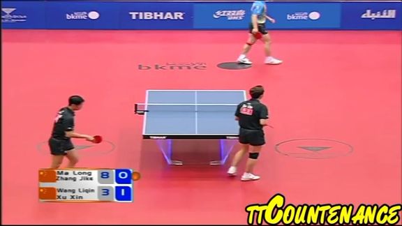 10年科威特公开赛男双决赛马龙 张继科vs王励勤 许昕