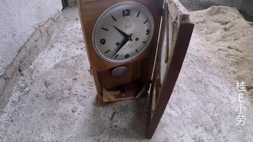 已经32年的古玩老式挂钟,扭紧链条一次可以用15天,你家有吗?