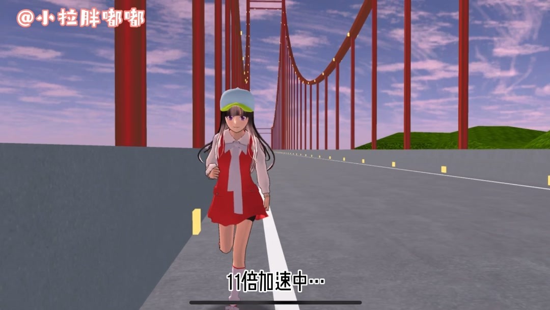 樱花校园模拟器:樱校最折磨人的跑酷,徒步去和牛餐厅可还行