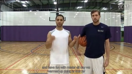 篮球技巧教学:与小伙伴合作的投篮练习篮球教学视频