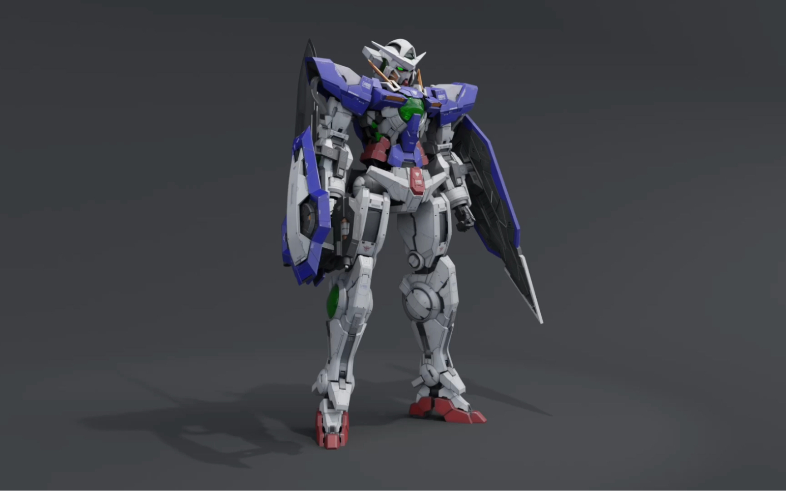 3D自制高达模型贴图制作