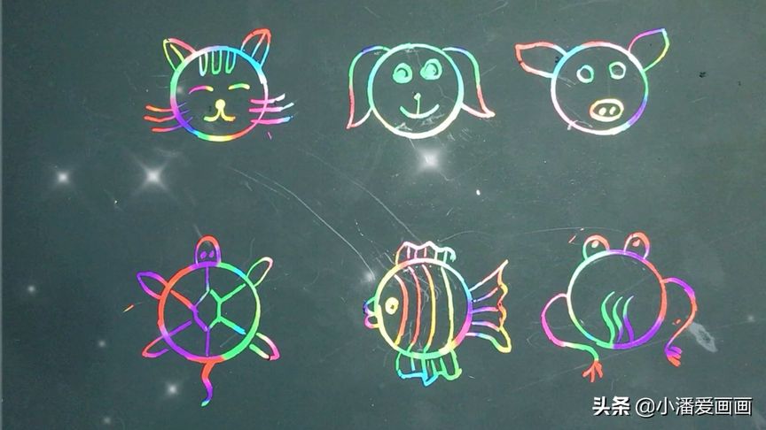 用圆圈画动物,你能画出多少种小动物?最简单的儿童简笔画