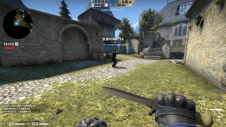 csgo好久不玩了手感还可以,就是有点卡