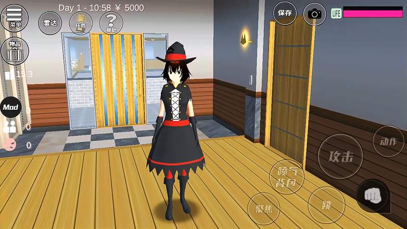 樱花校园模拟器:开车去学校结果迷路了,去到学校已经是中午了