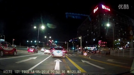 1080P高清行车记录仪测试实拍视频