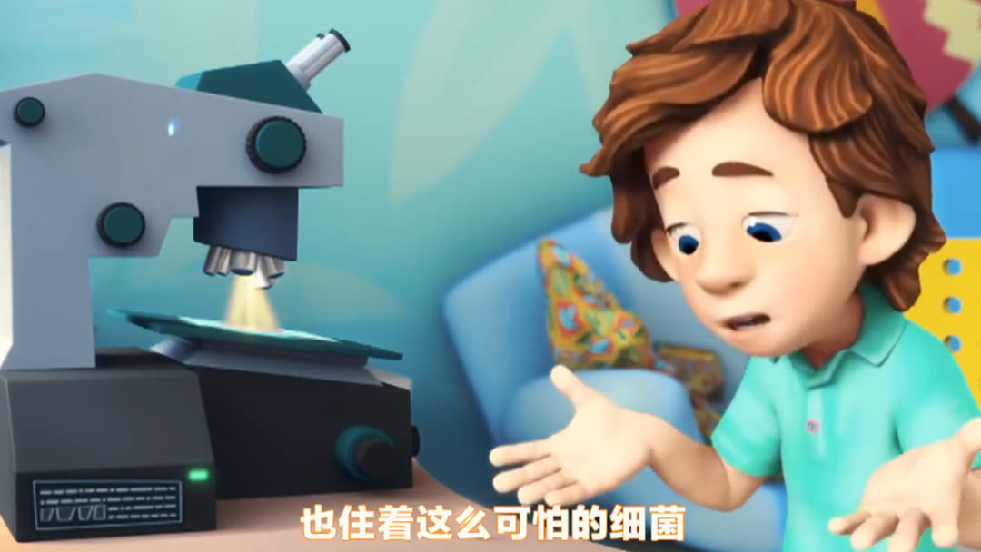 螺丝钉第3季:通过显微镜的观察,吉姆发现手上住着可怕的细菌!