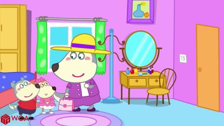 儿童卡通动画:爸爸感冒了,露西兄妹没做好防护,也被传染了