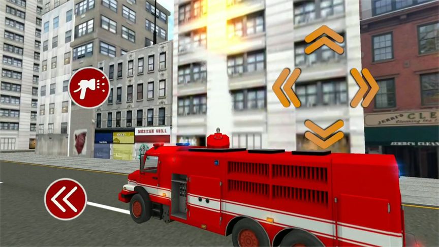 真实的消防车模拟器,城市救援消防车驾驶Android游戏