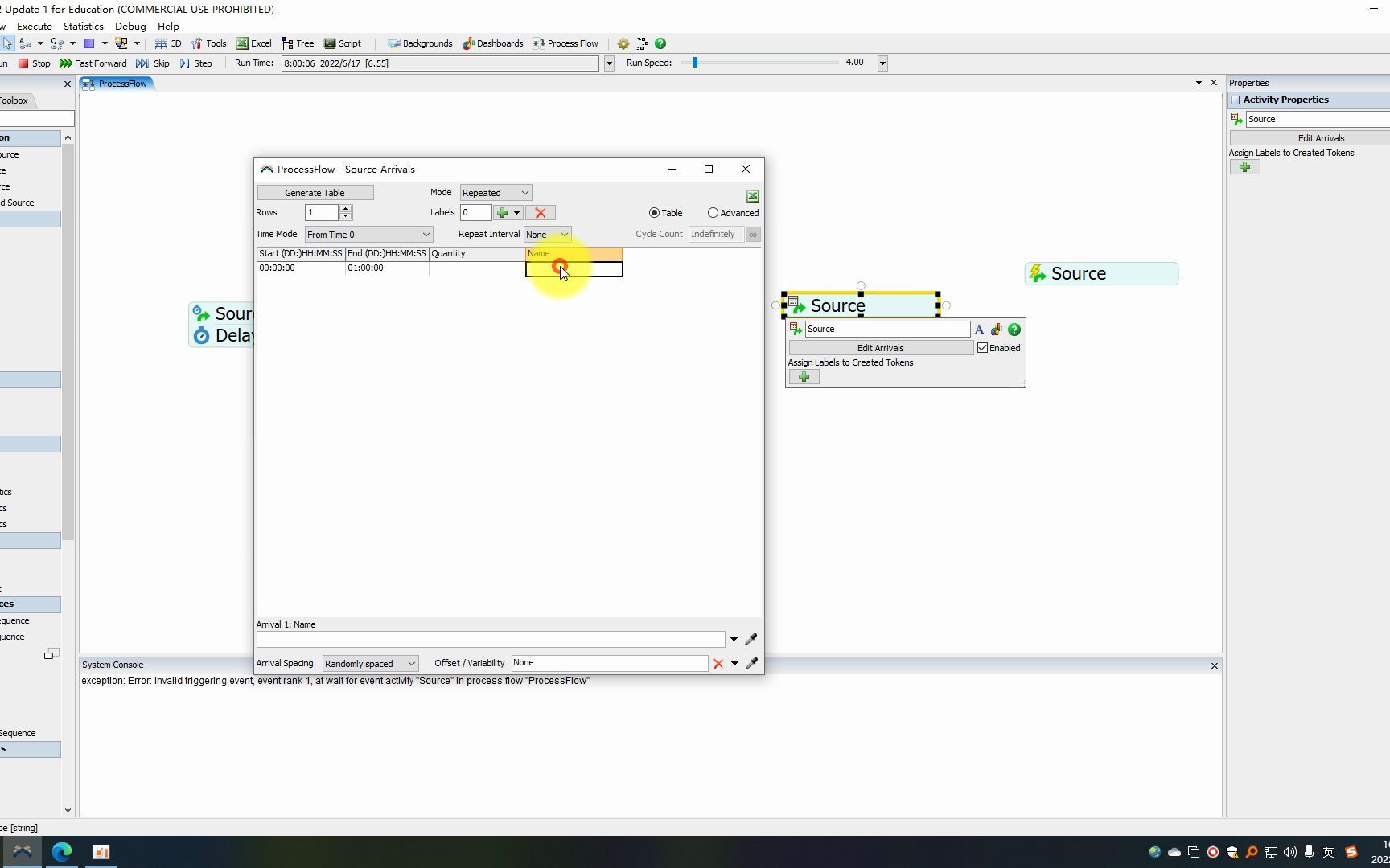 Flexsim条件任务教程04-creationRank和tokenindex